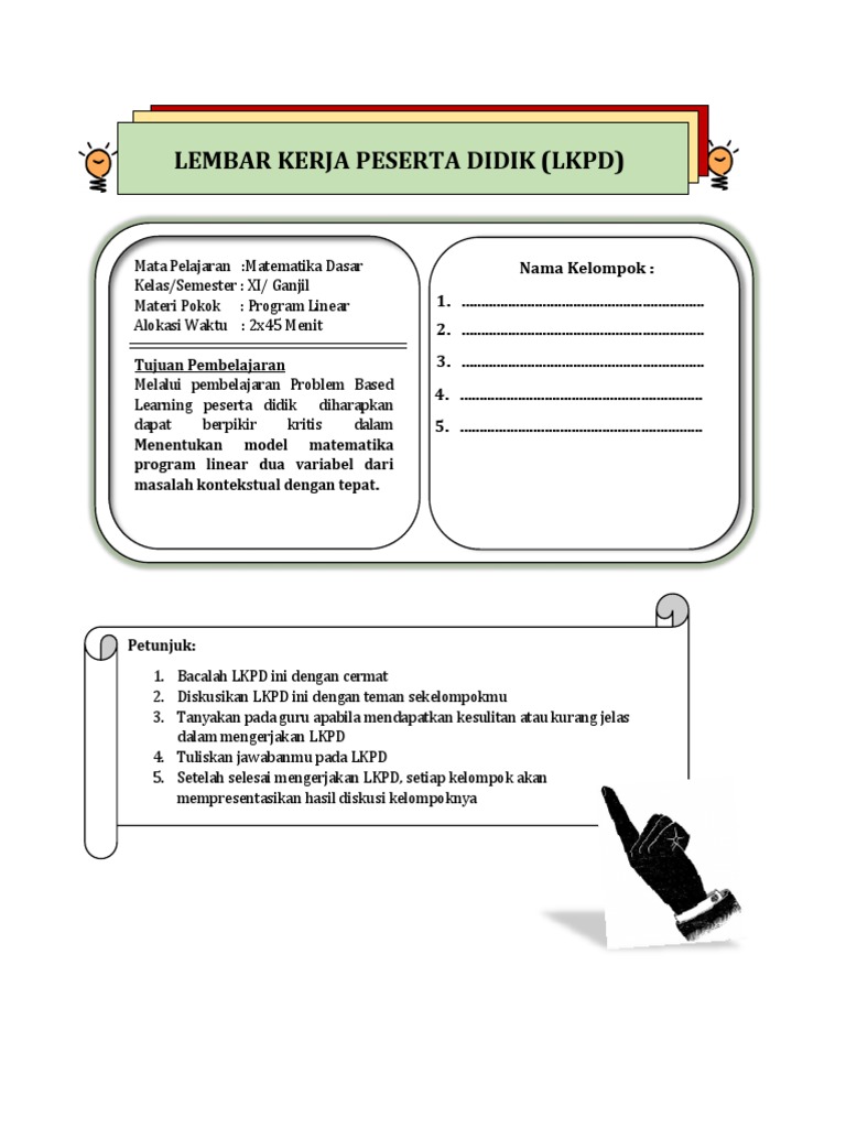 LKPD Program Linear | PDF