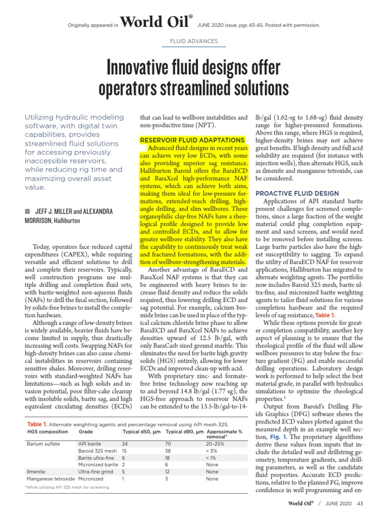 BaraECD and BaraXcel Systems | PDF | Oil Well | Petroleum Reservoir