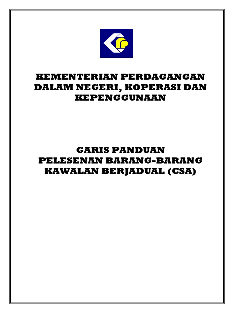 Garis Panduan Csa Pemohon - 6641 | PDF