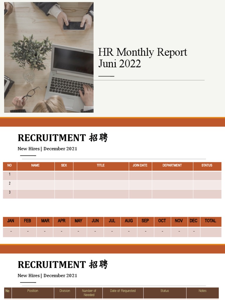 Monthly Report | PDF | Employment | Business