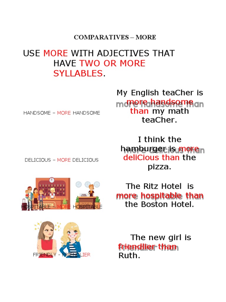Comparative More WORD | PDF