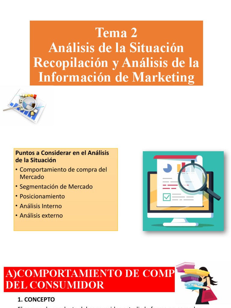 Tema 2 Analisis de La Situación | PDF | Comportamiento | Marketing