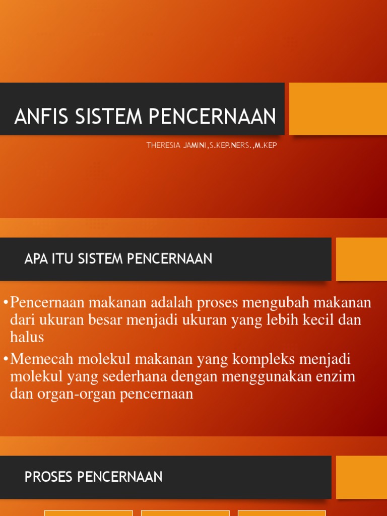 ANFIS SISTEM PENCERNAAN PPT Ok | PDF