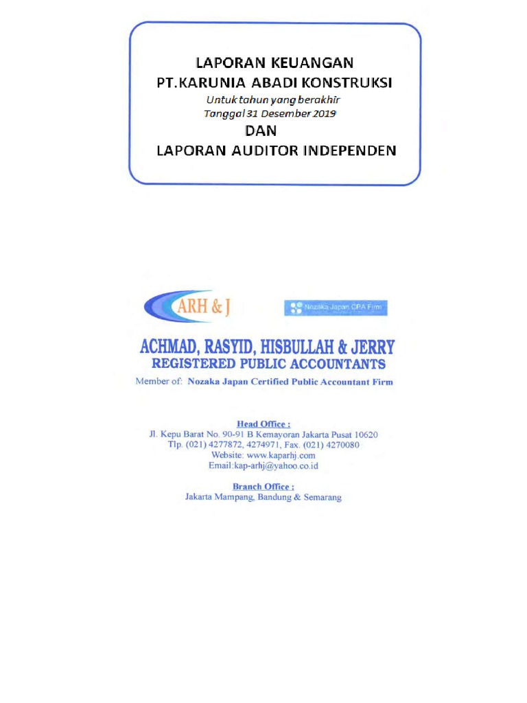 Laporan Audit Independen | PDF