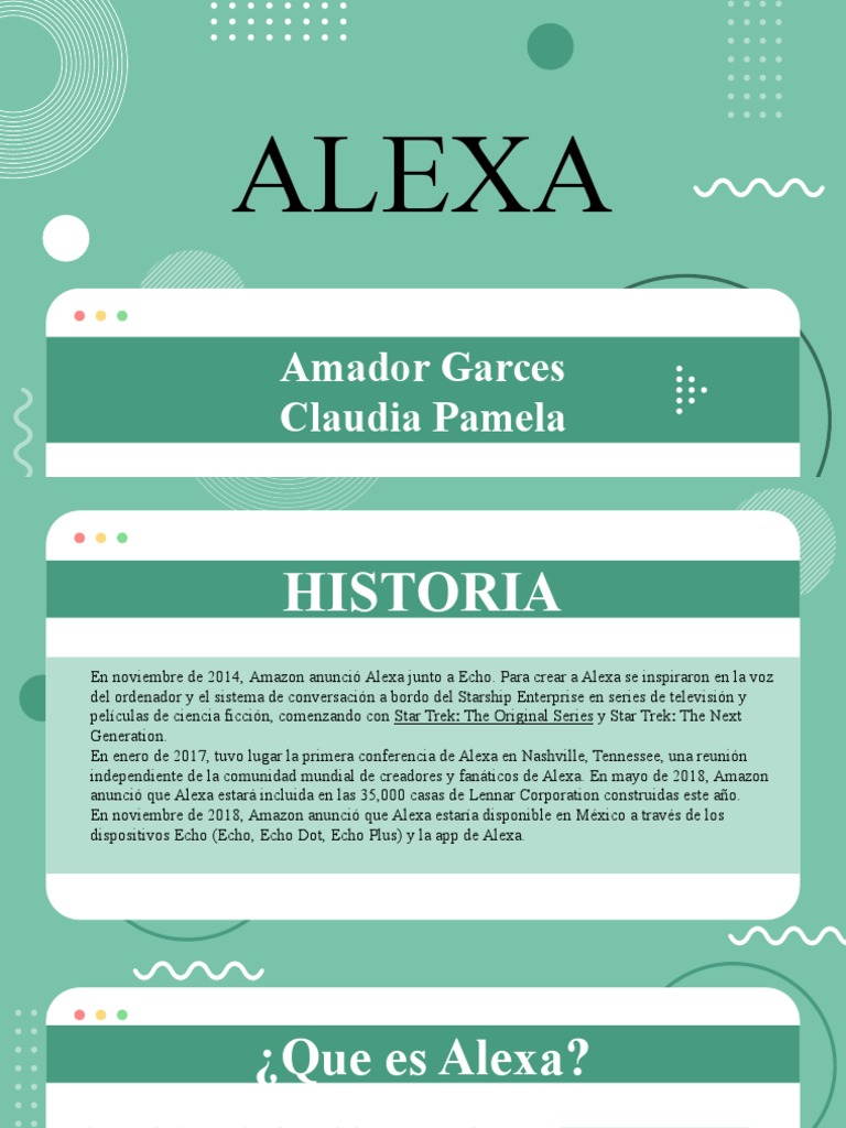 ALEXA | PDF | Servicios en línea | Software de la aplicacion