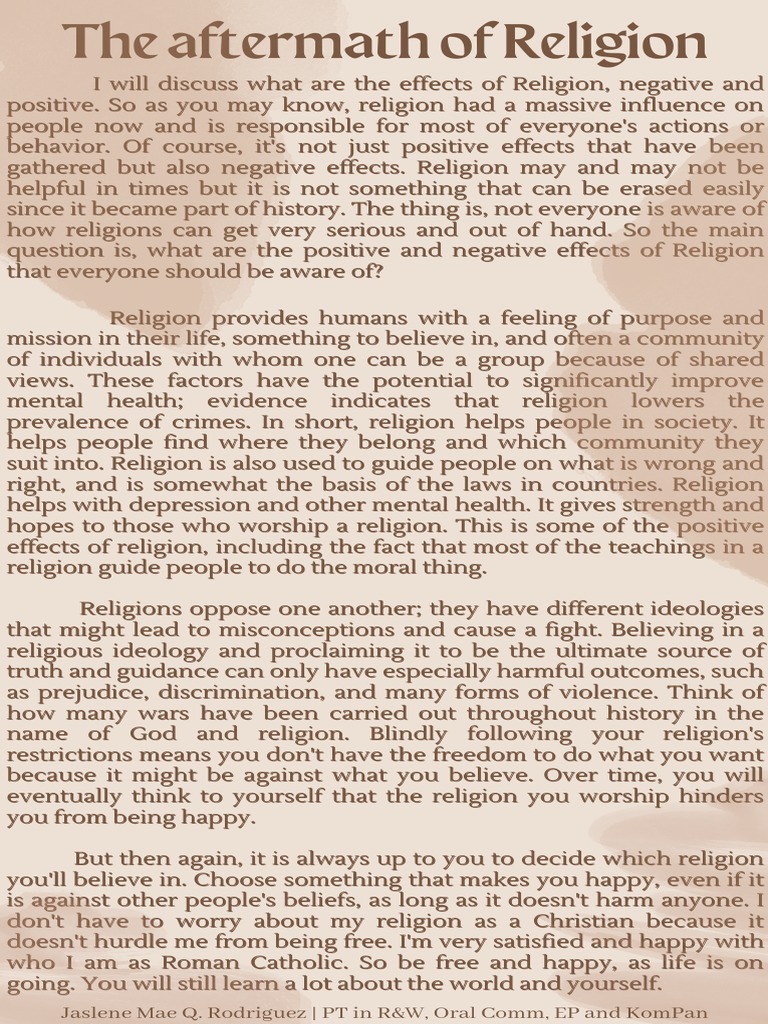 A Balanced Perspective: Exploring Both the Positive and Negative ...