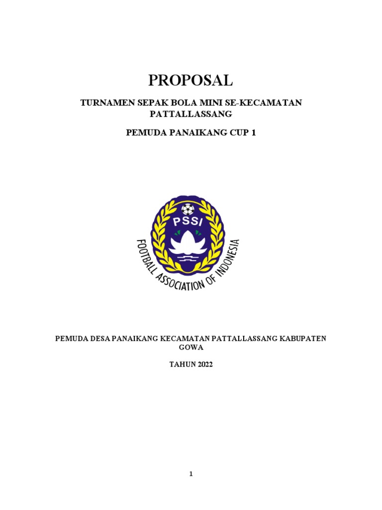 Proposal TURNAMEN | PDF
