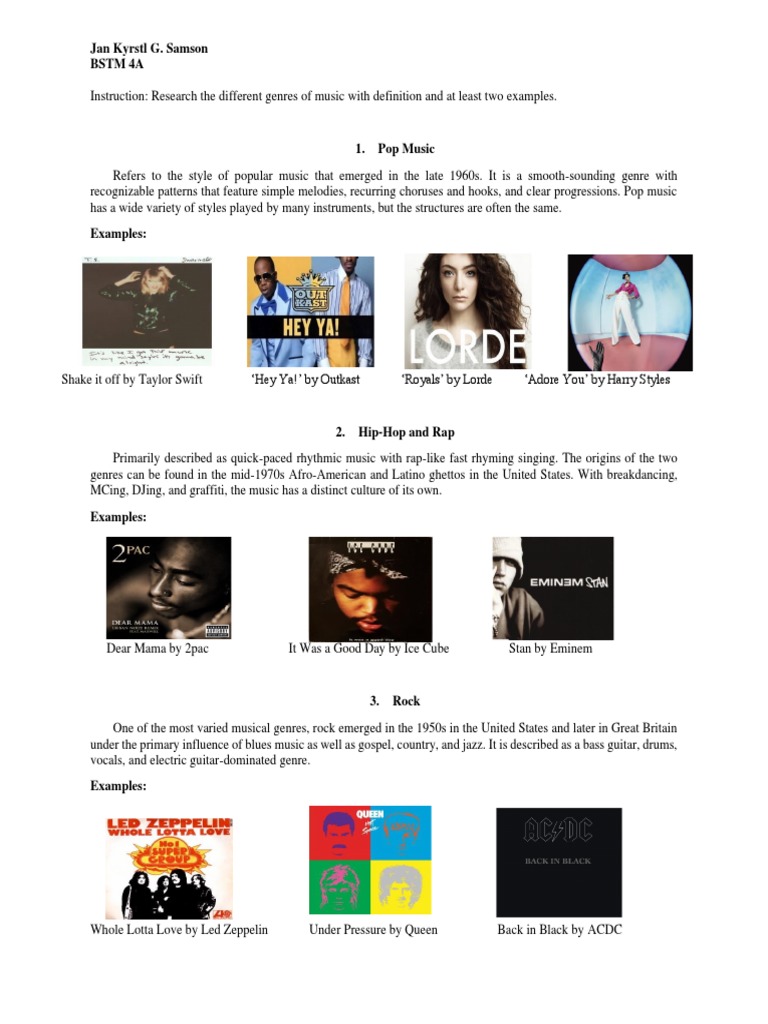 Arts Assignment | PDF | Reggae | Jazz