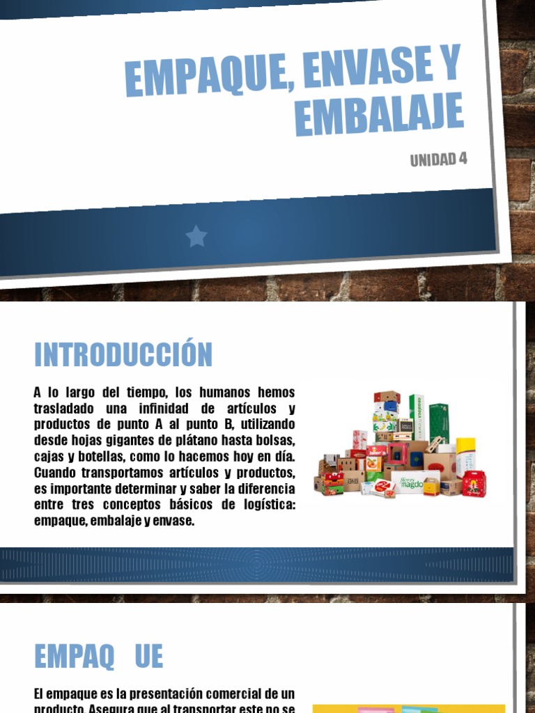 Empaque Envase Y Embalaje Pdf