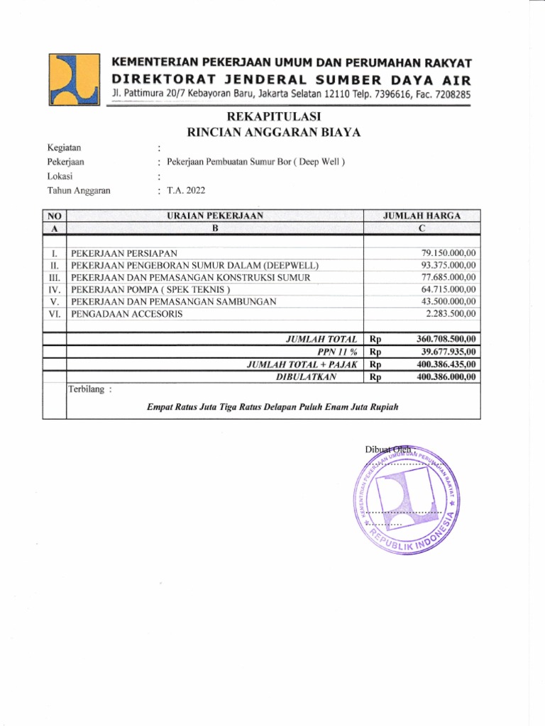 Rab-Sumur Bor-2 | PDF