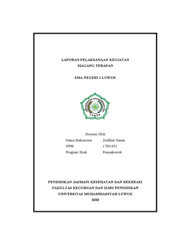Laporan Sma Negeri 1 | PDF