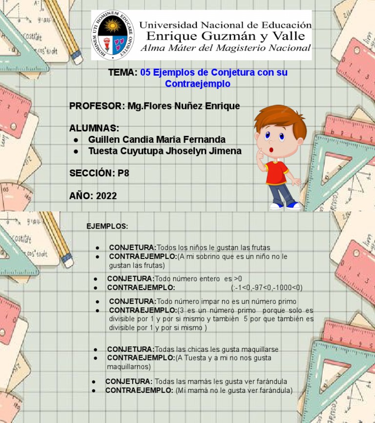 EJEMPLOS DE CONJETURA | PDF