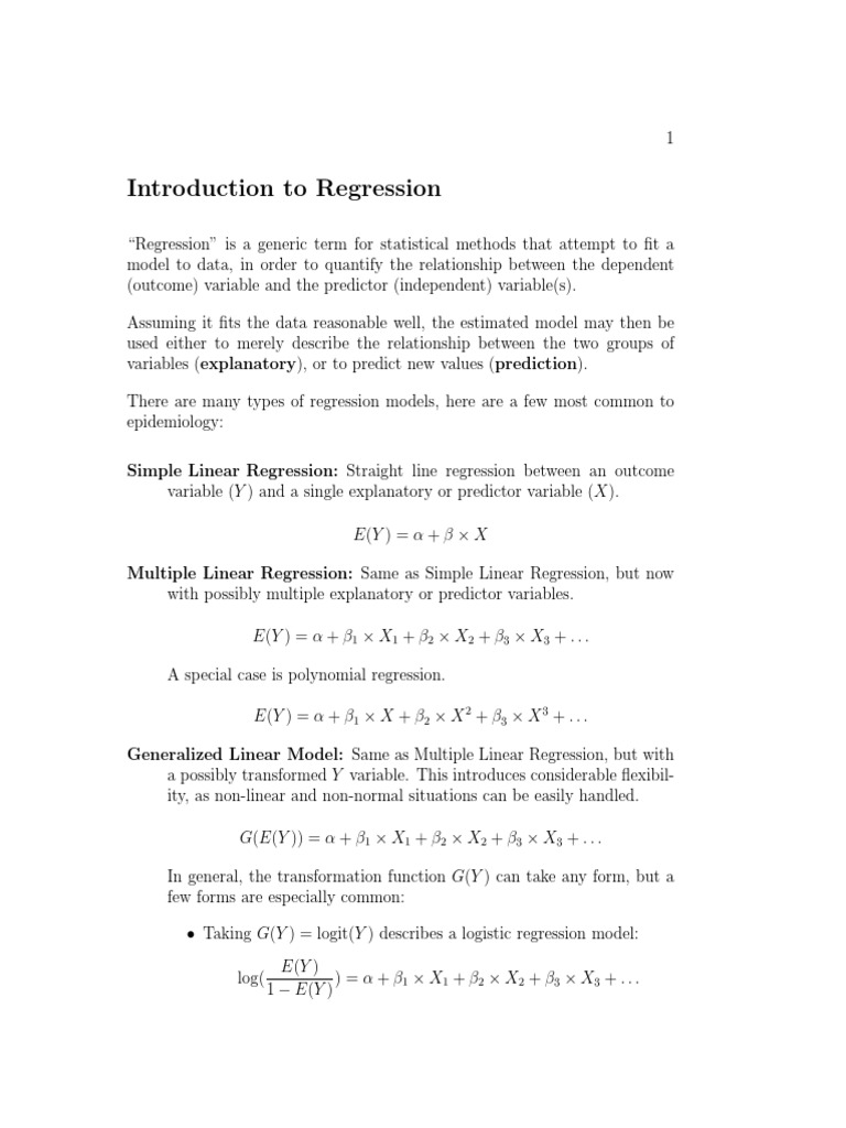Regression 101 | PDF