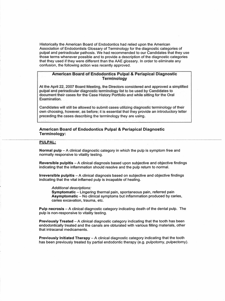 American Board of Endo Terminology | PDF