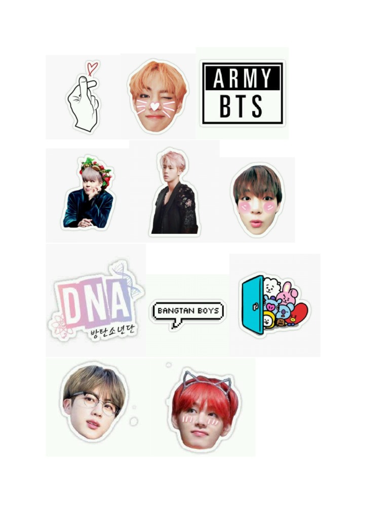 Stiker BTS Printable | PDF