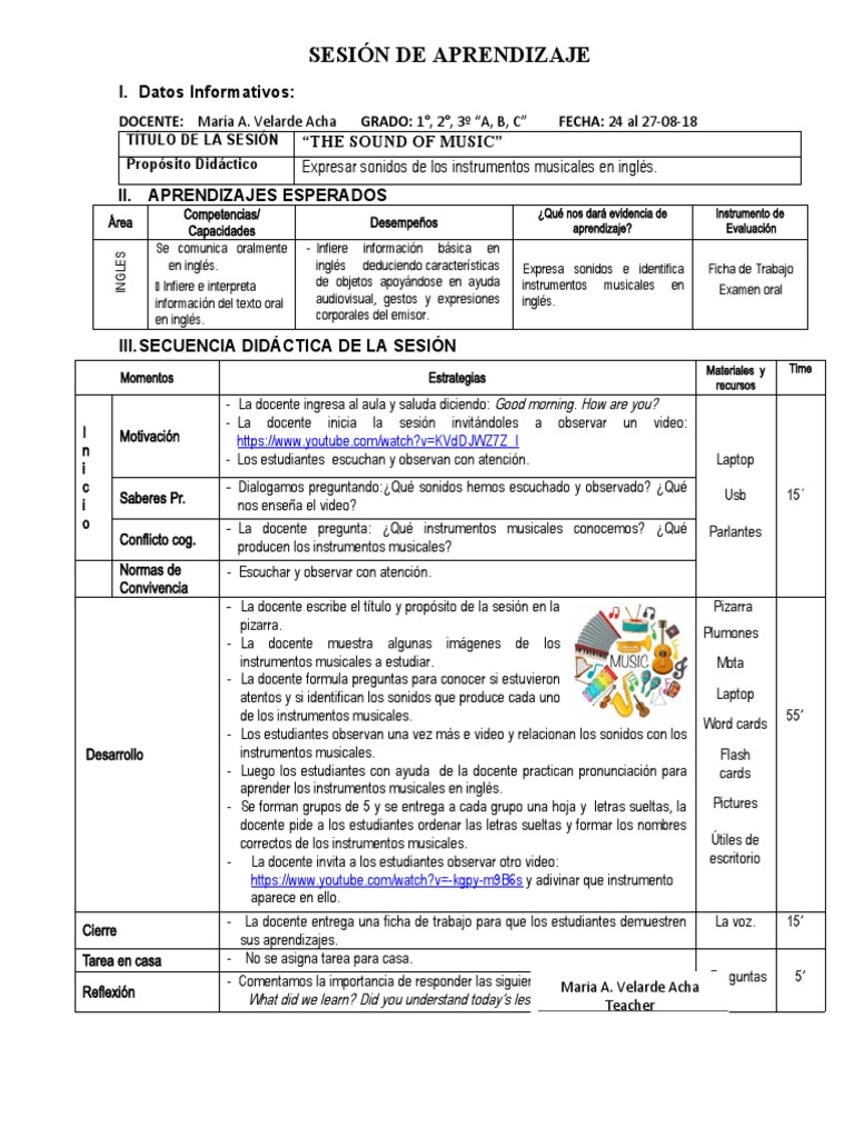 Sesiones 7ma Unidad | PDF