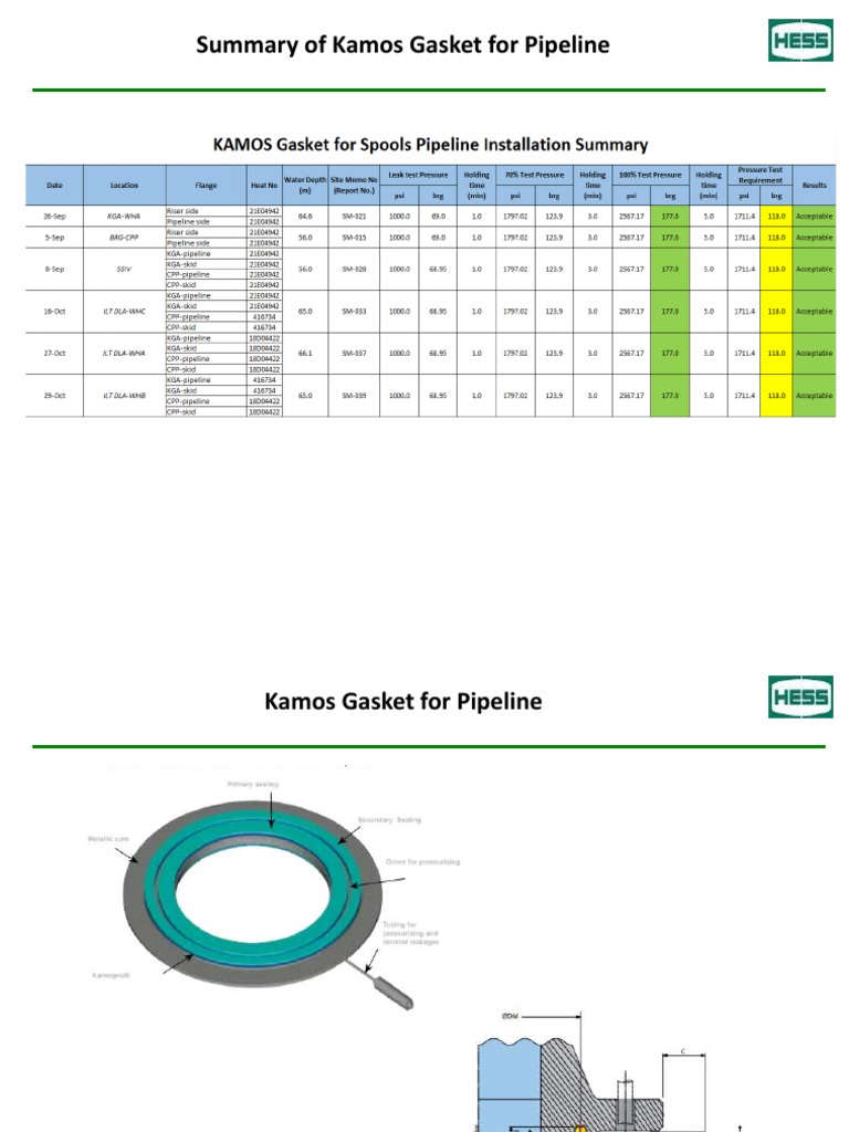 KAMOS Gasket Allows Local Flange Testing to Ensure Pipeline Integrity | PDF