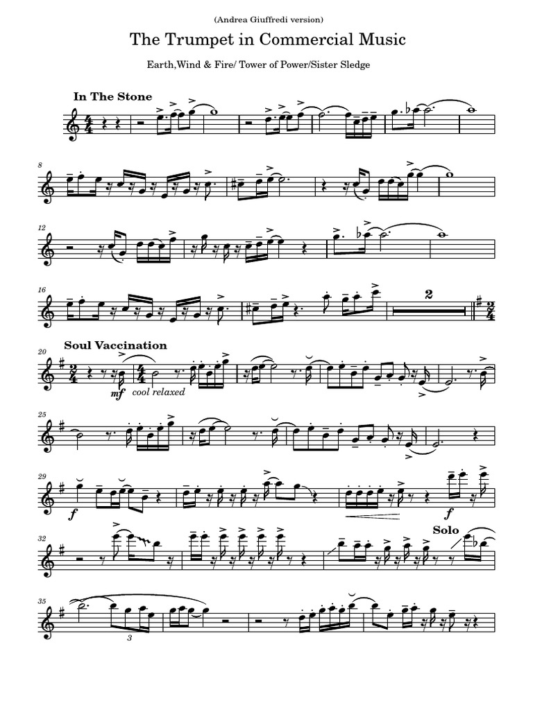 Trumpet Sheet Music Collection | PDF