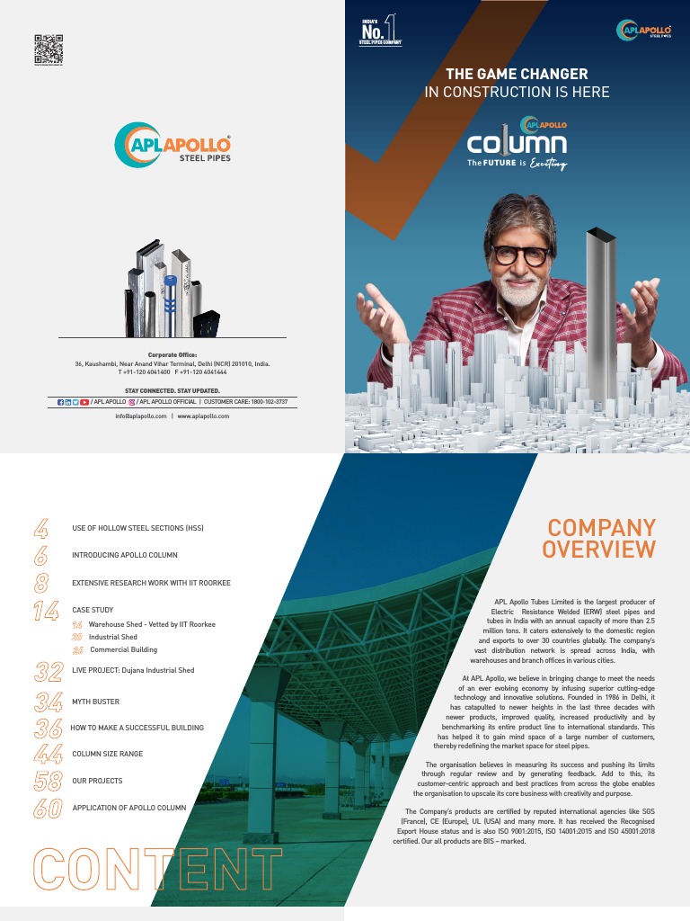 A.6.4) Column-Brochure-appolo | PDF | Bending | Truss