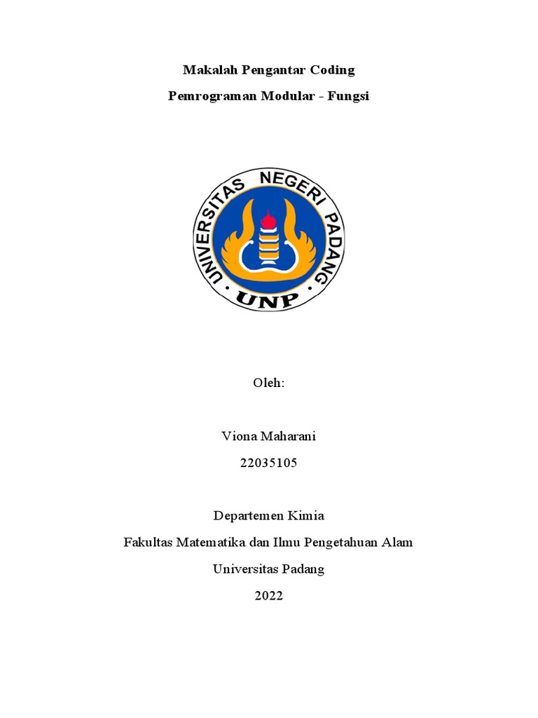 Pemrograman Modular: Fungsi Rekursif | PDF