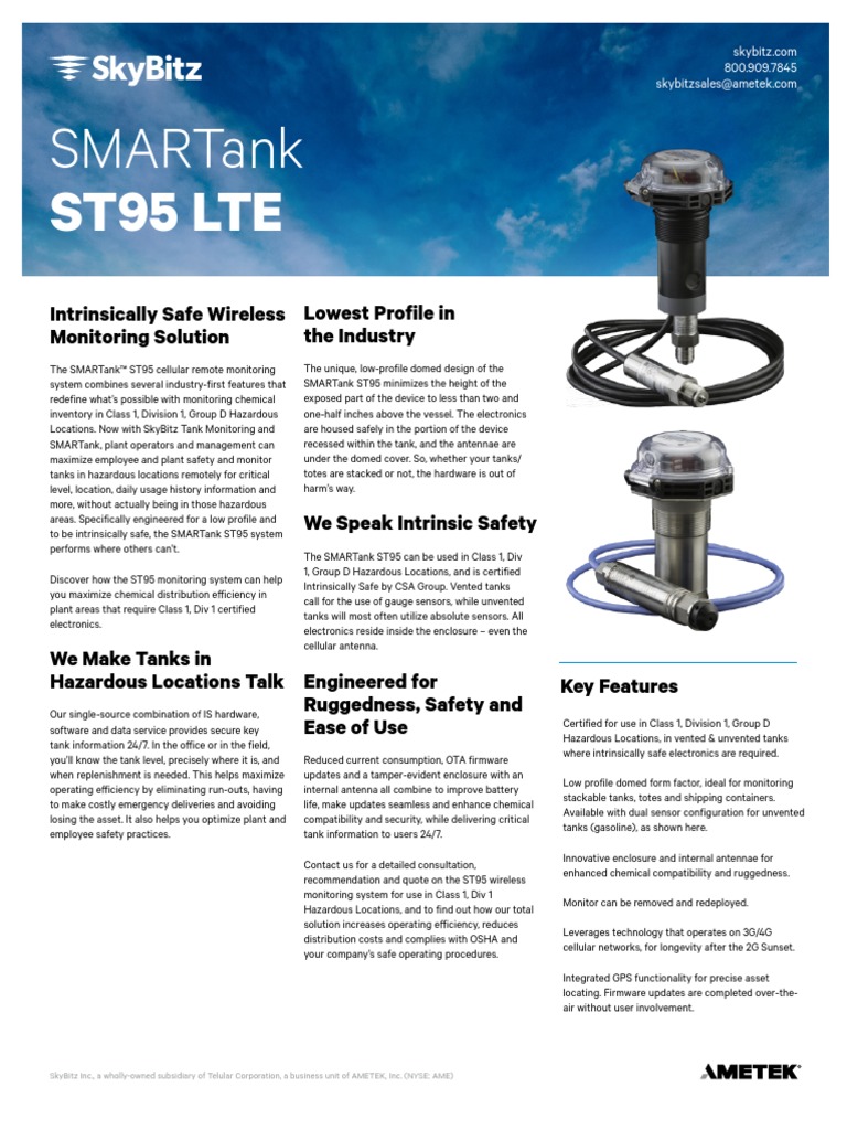SMARTank ST95 LTE | PDF | 4 G | Telecommunications