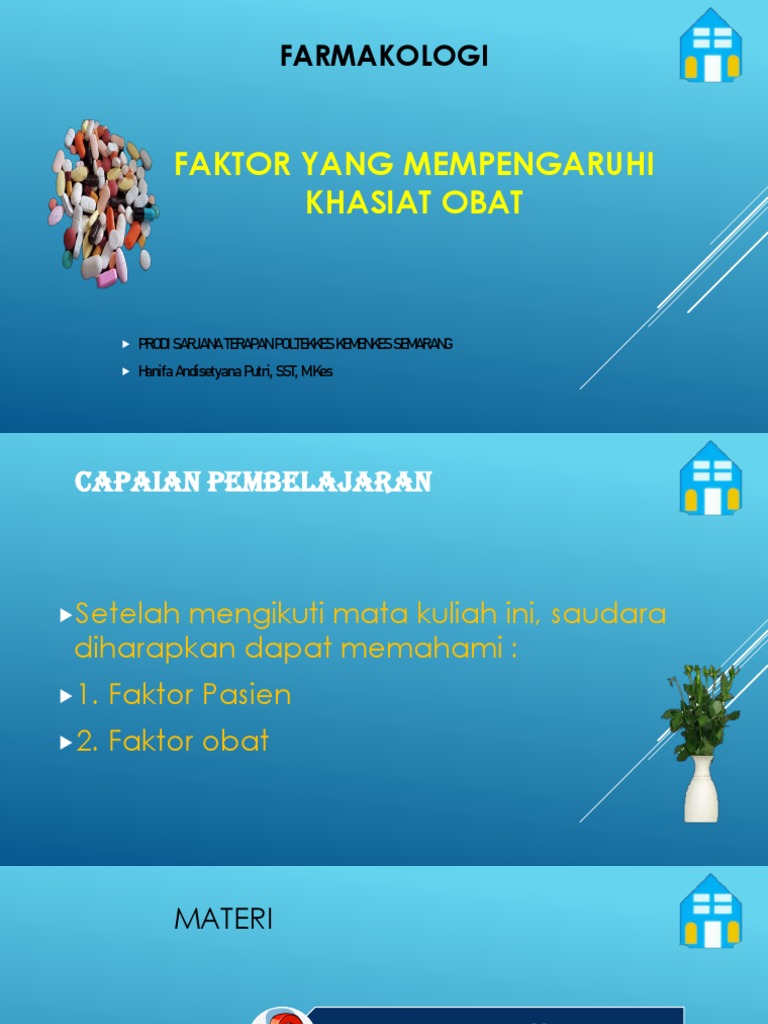 Farmako 1 Faktor Yg Mempengaruhi Khasiat Obat | PDF