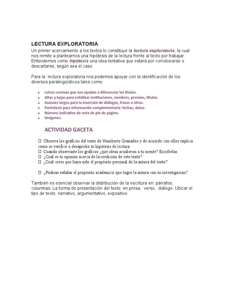 Lectura Exploratoria y Comprensiva | PDF | Vacunas | Ciencias de la Salud