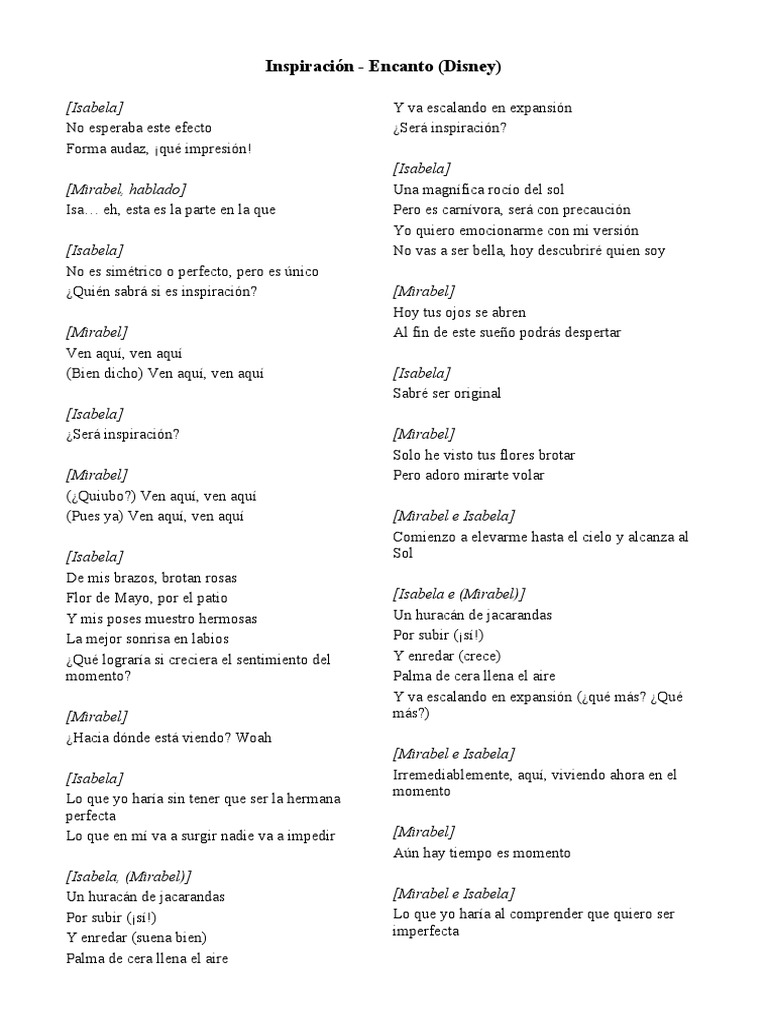 Letras Encanto | PDF