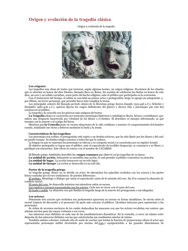 Orígenes de la tragedia griega | PDF | Edipo | Tragedia griega