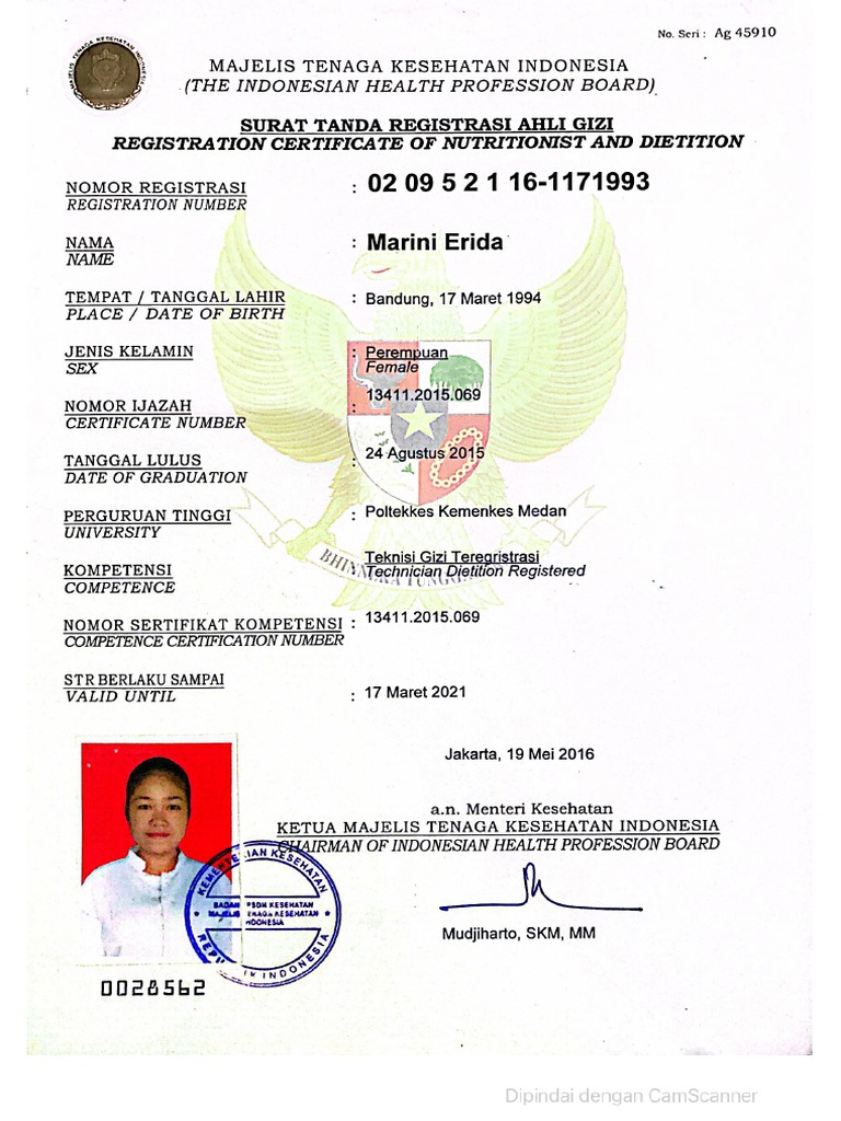 STR Lama Marini Erida | PDF