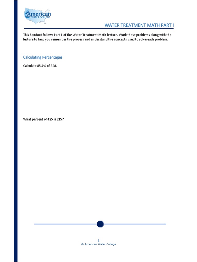 Lecture Handout Part 1 5-22-17 | PDF | Gallon | Volume