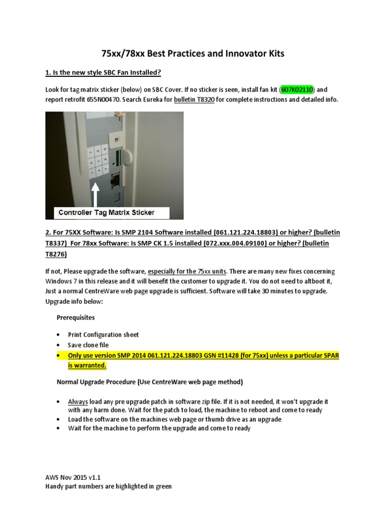 75xx-78xx Best Practices and Innovator Kits v1.1 | PDF | Software ...