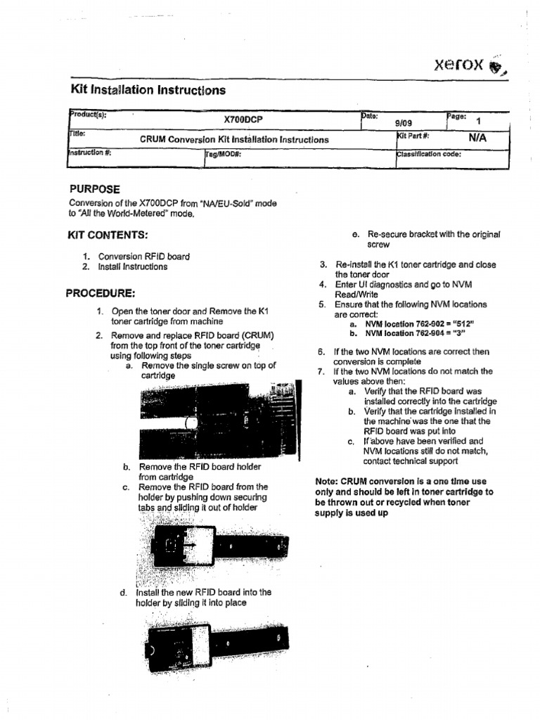 655N50095 Instructions | PDF