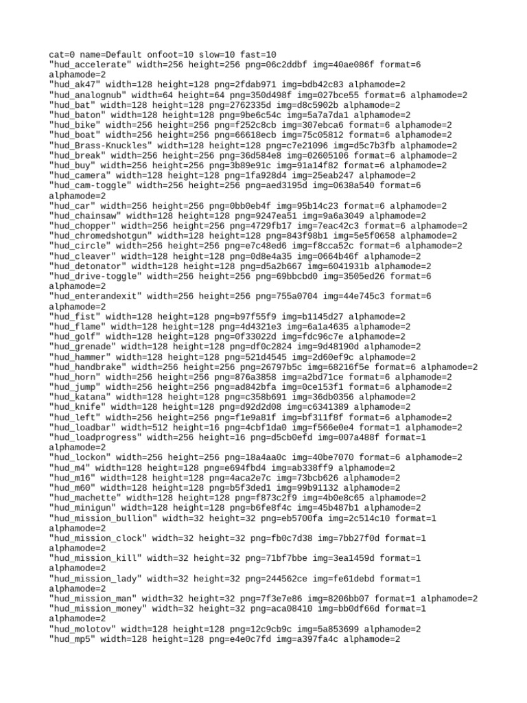 HUD Sprite Sheet | PDF