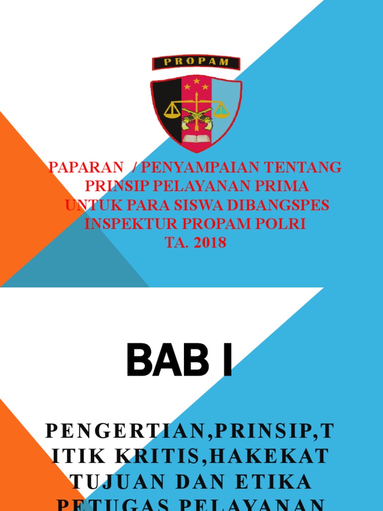 Prinsip Pelayanan Prima 2018 | PDF