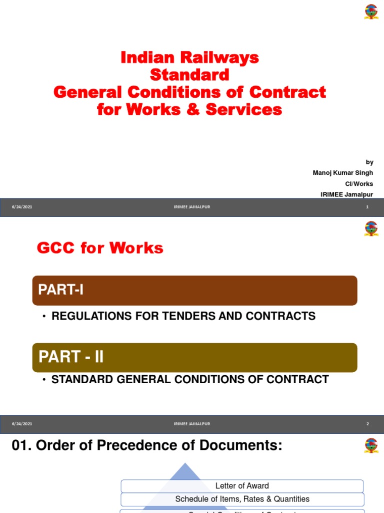 Presentation On GCC For Works Services | PDF | Subcontractor | Joint ...