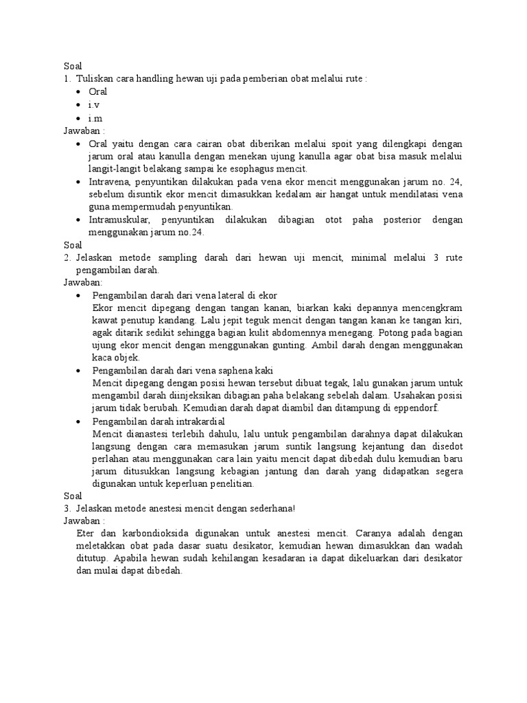 TP 1 Farmakologi 2 | PDF