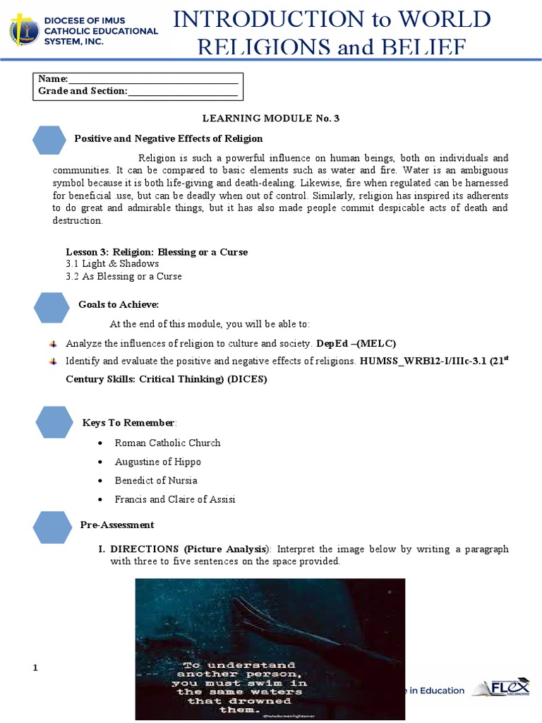 Module 3 World Religion | PDF | Pope | Catholic Church
