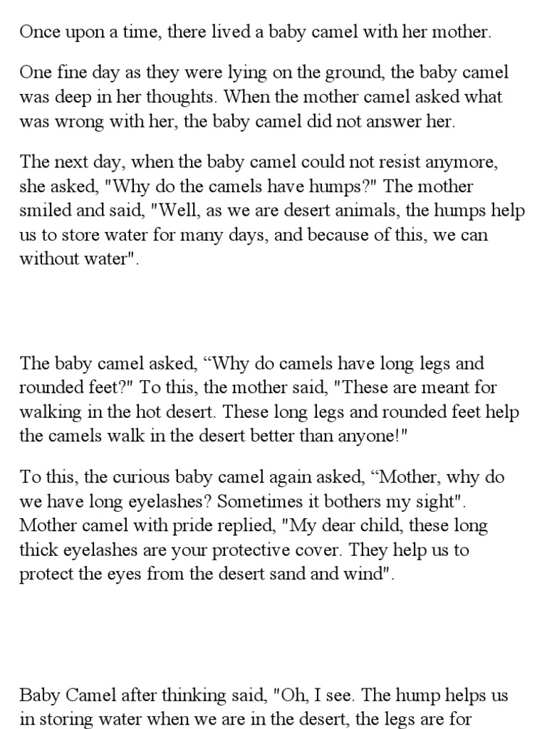 Once Upon A Time | PDF | Camel | Desert