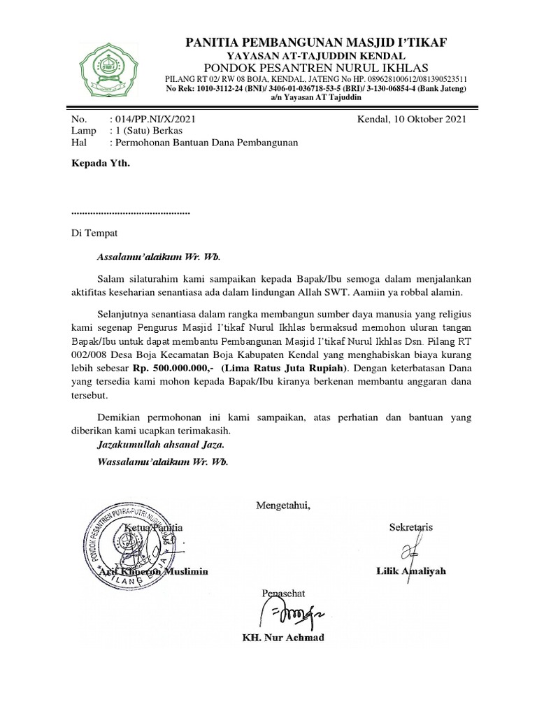 Proposal Amplop | PDF