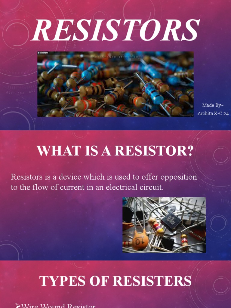 Resistors PPT-X | PDF