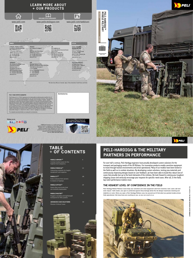 Peli Mobile Military Catalogue | PDF | Personal Weapons | Military Technology