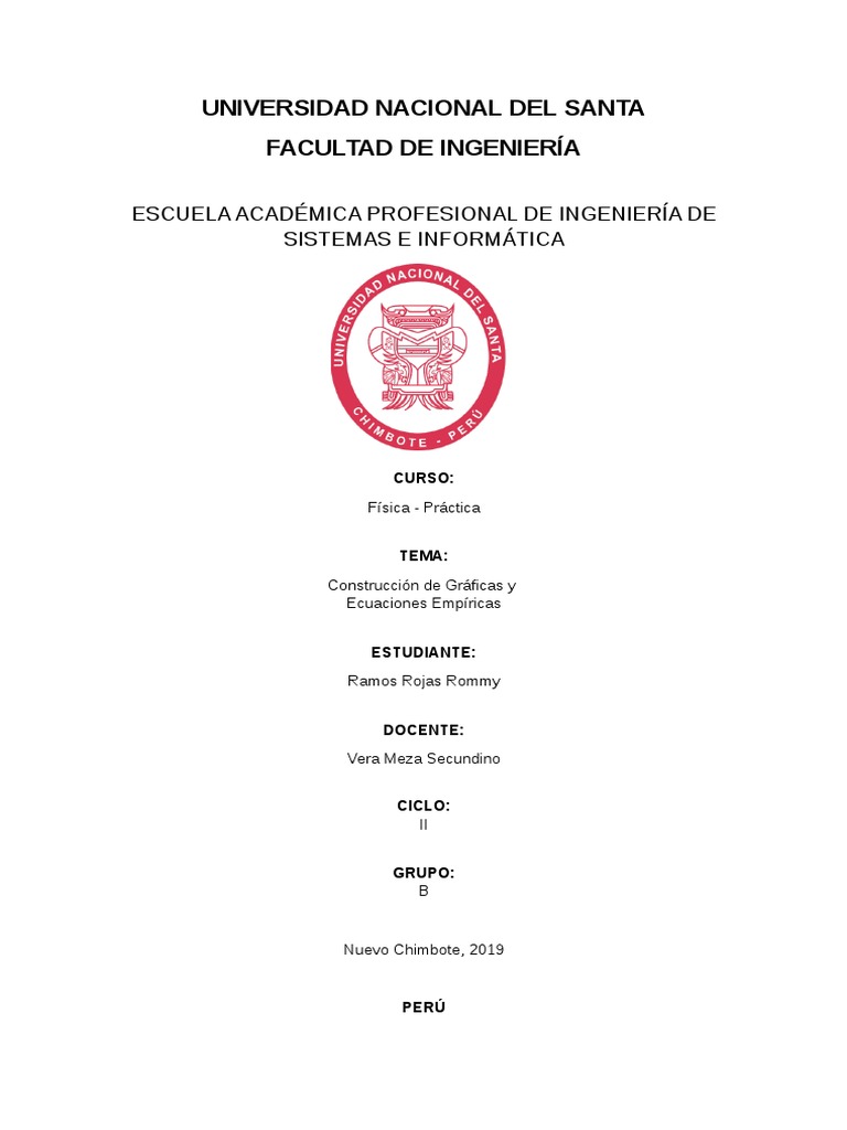 Informe PR Ctica 2 F Sica | PDF | Ecuaciones | Logaritmo