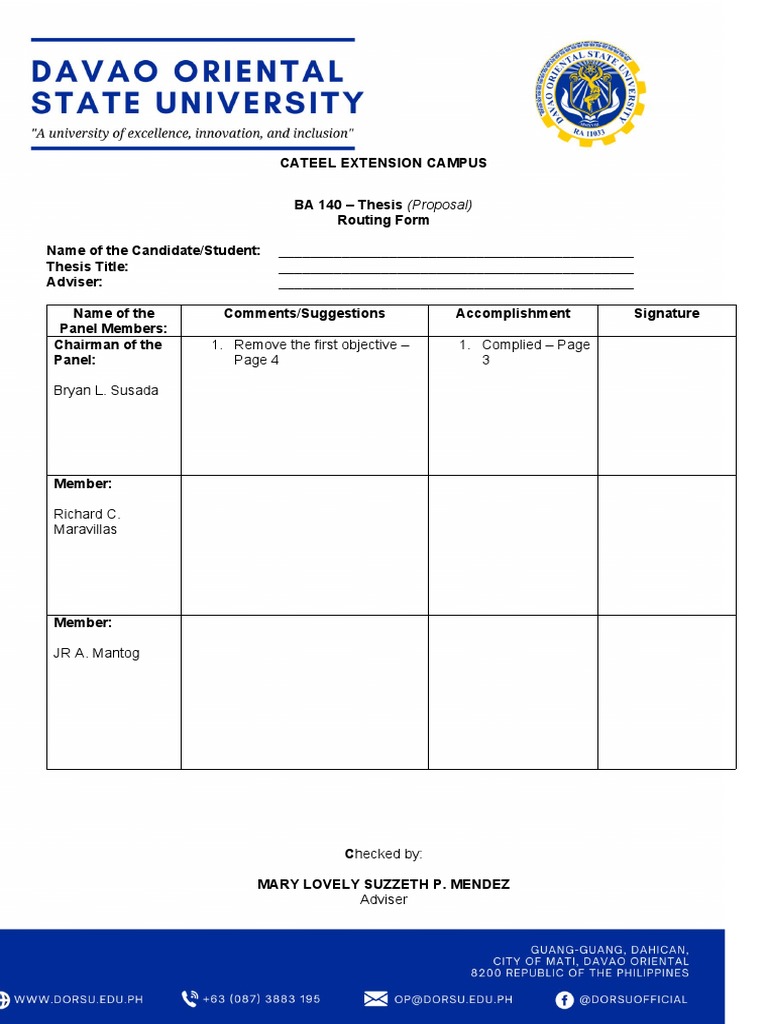 Copy of Routing Form-Students | PDF