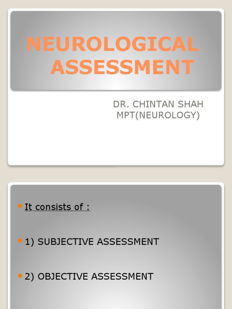 Neurological Assessment 3RD 1 | PDF | Brainstem | Vertebral Column