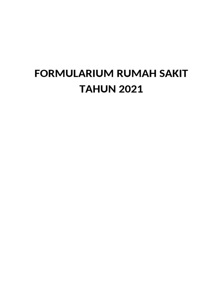 Formularium RSUFB 2022 | PDF