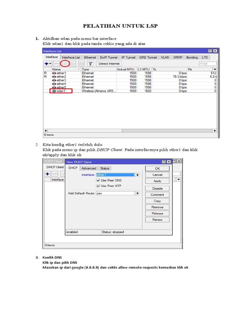 Panduan Konfigurasi Jaringan LSP | PDF