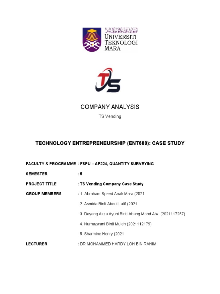 Ent600 Case Study Assignment | PDF | Vending Machine | Rebate (Marketing)