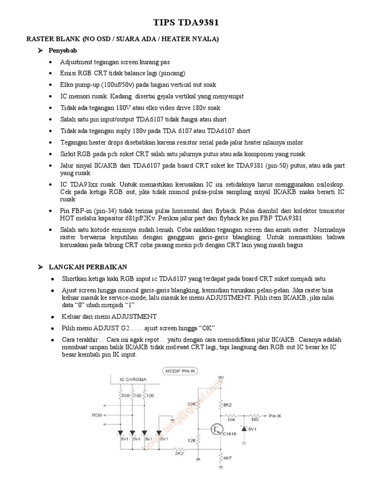 Tips Tda9381 | PDF