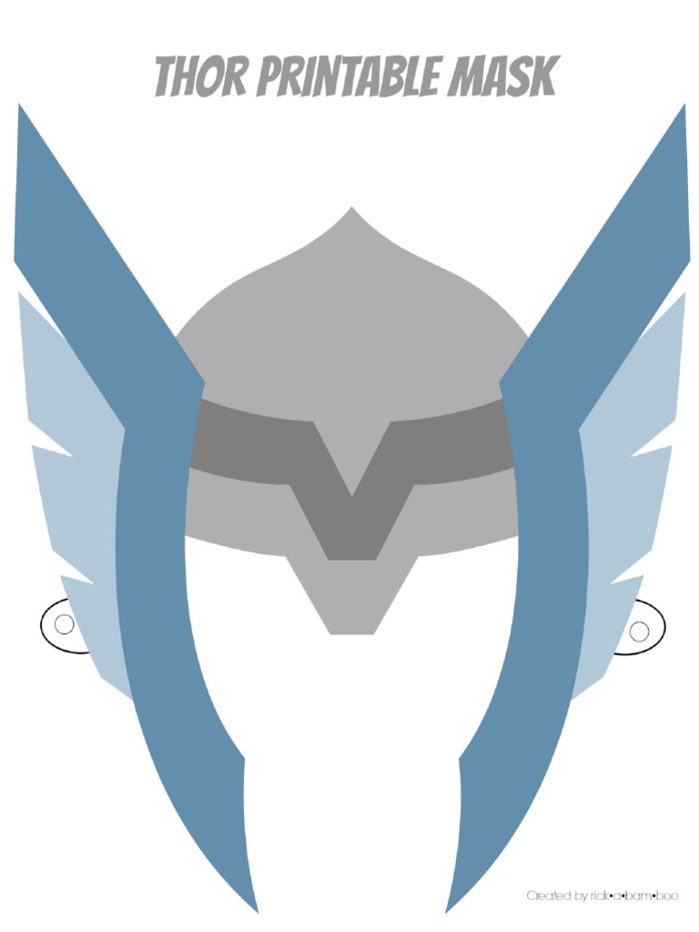 Thor Mask Printable | PDF